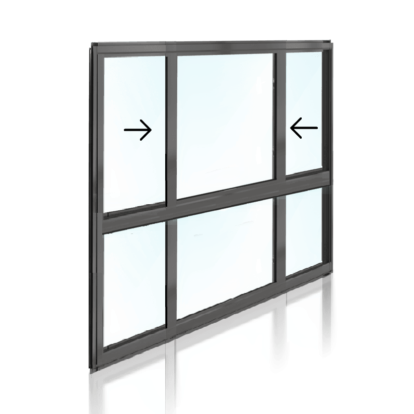 Sliding Window + Lowlite XOX 1800 H x 2050 W – WINDOWS DOORS ONLINE