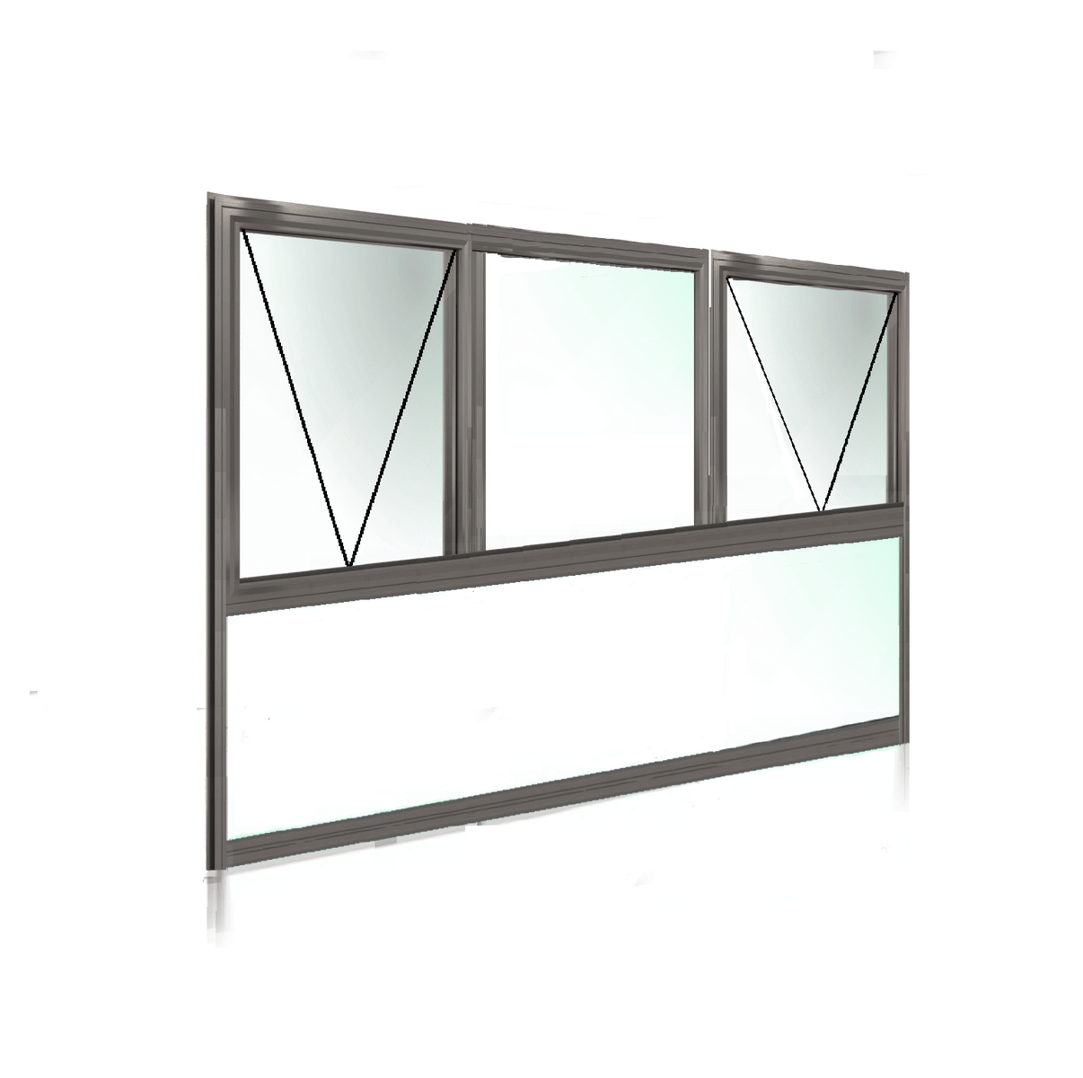 Awning Window XOX + Lowlite 2057 H x 2650 W – WINDOWS DOORS ONLINE