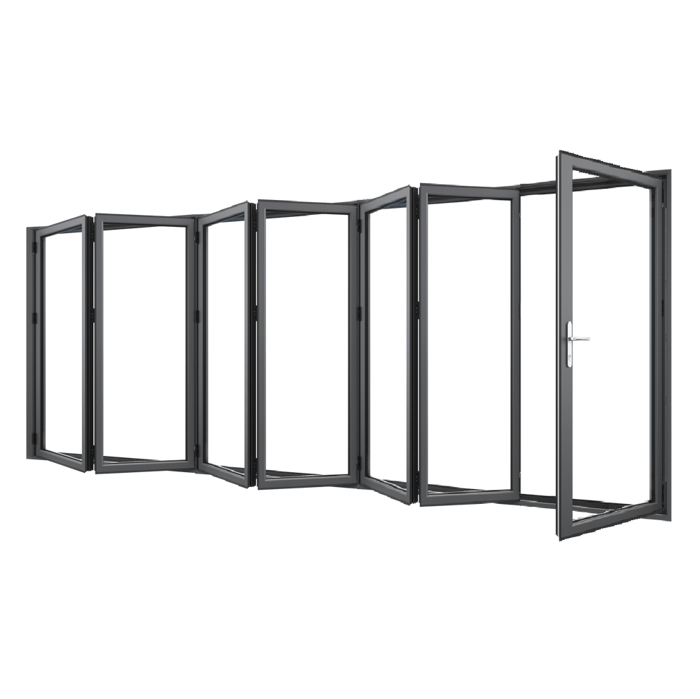 Bifold Doors 1-STACKING RIGHT \ 6 LEFT (OPEN OUT) 2100 H x 6350 W ...