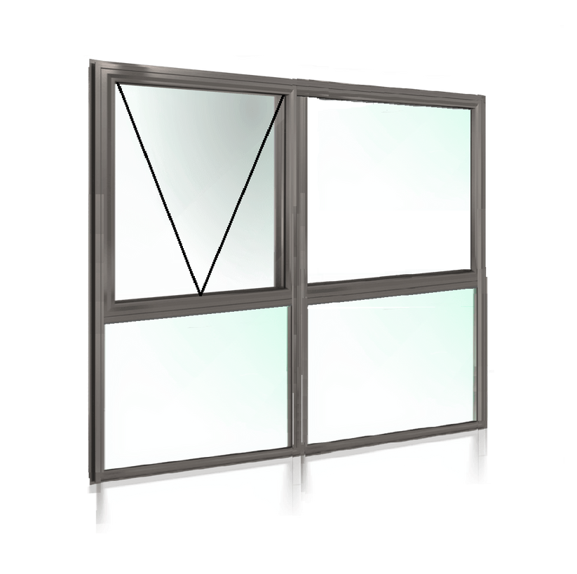 Awning Window XO + Lowlite 1800 H x 2050 W – WINDOWS DOORS ONLINE