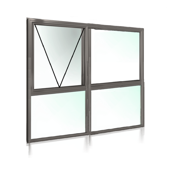 Awning Window XO + Lowlite 1800 H x 1450 W – WINDOWS DOORS ONLINE